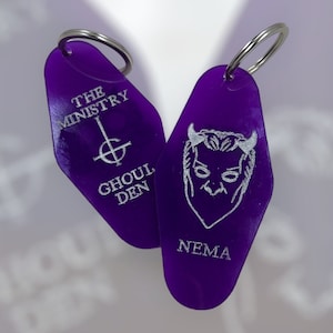Nameless Ghoul, Ghost Band Inspired, Vintage Hotel Motel Keychain - Etsy