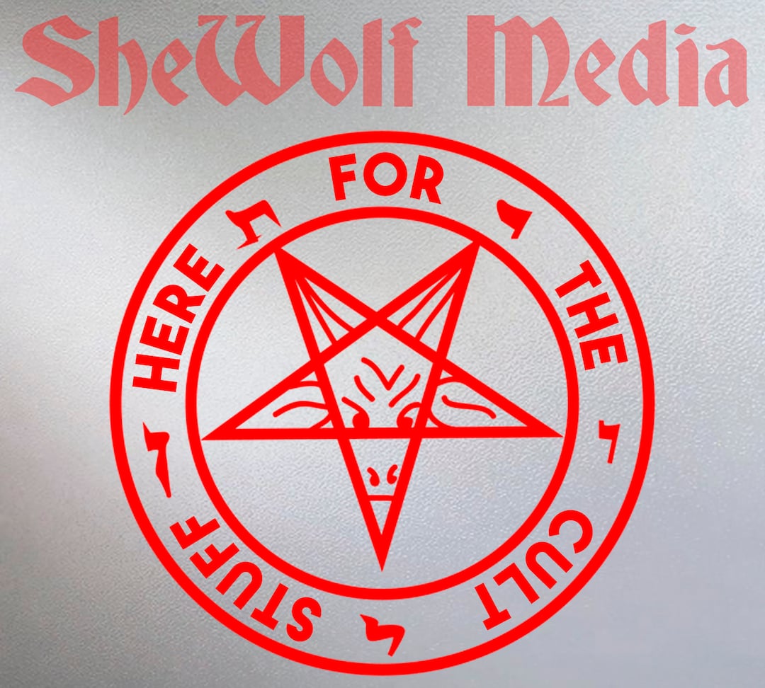 Here for the Cult Stuff Vinyl Sticker, Buzzfeed Unsolved Inspired Decal ...