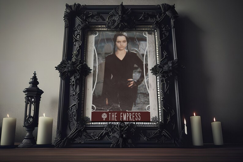 Addams Family Inspired Wednesday Tarot the Empress Digital - Etsy Addams Family Inspired Wednesday Tarot the Empress Digital - Etsy