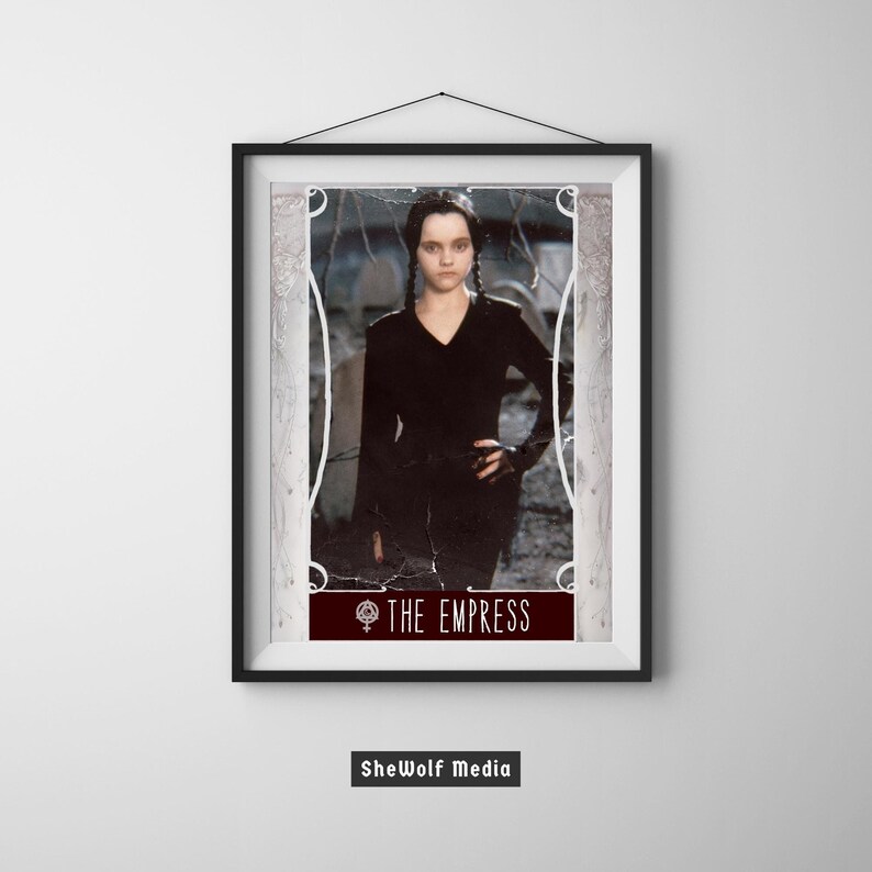 Addams Family Inspired Wednesday Tarot the Empress Digital - Etsy Addams Family Inspired Wednesday Tarot the Empress Digital - Etsy