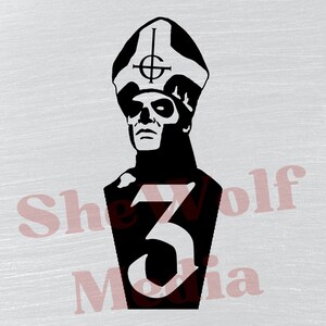 Ghost Papa Emeritus III Terzo | Ghost Inspired Vinyl Sticker Decal - Etsy