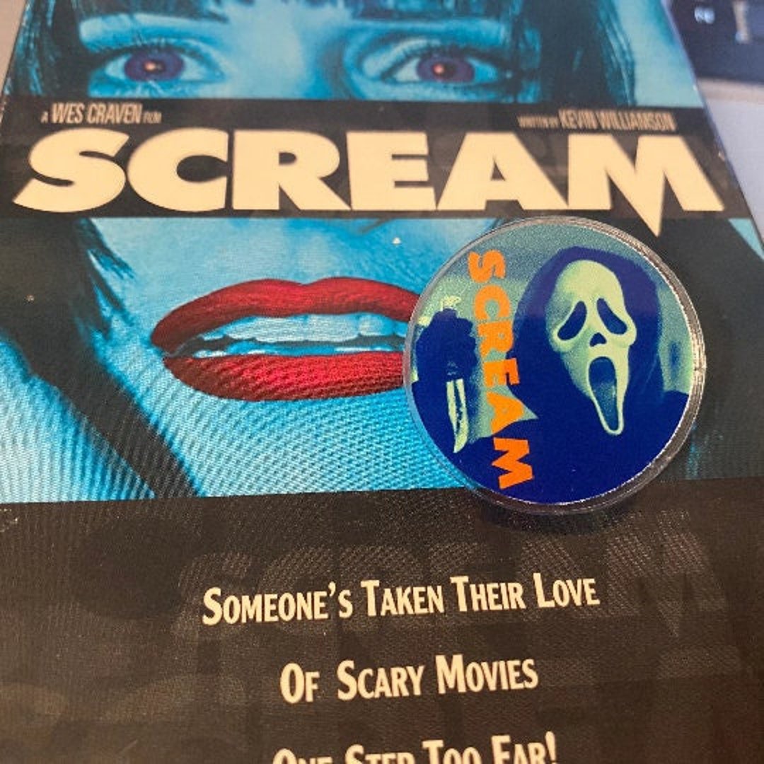 Scream Ghostface Acrylic Pin, Horror Movie Pin, Slasher Fan Vest Pin ...