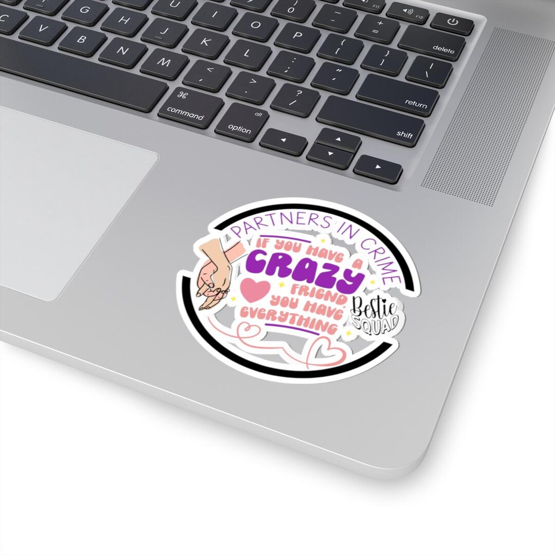 Partners in Crime Sticker, Friend Laptop Decal - Etsy