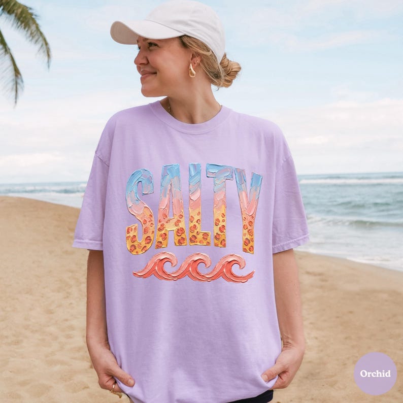 Comfort Colors® Salty Beach Shirt, Coastal Tee, Beach Vacation Shirt ...