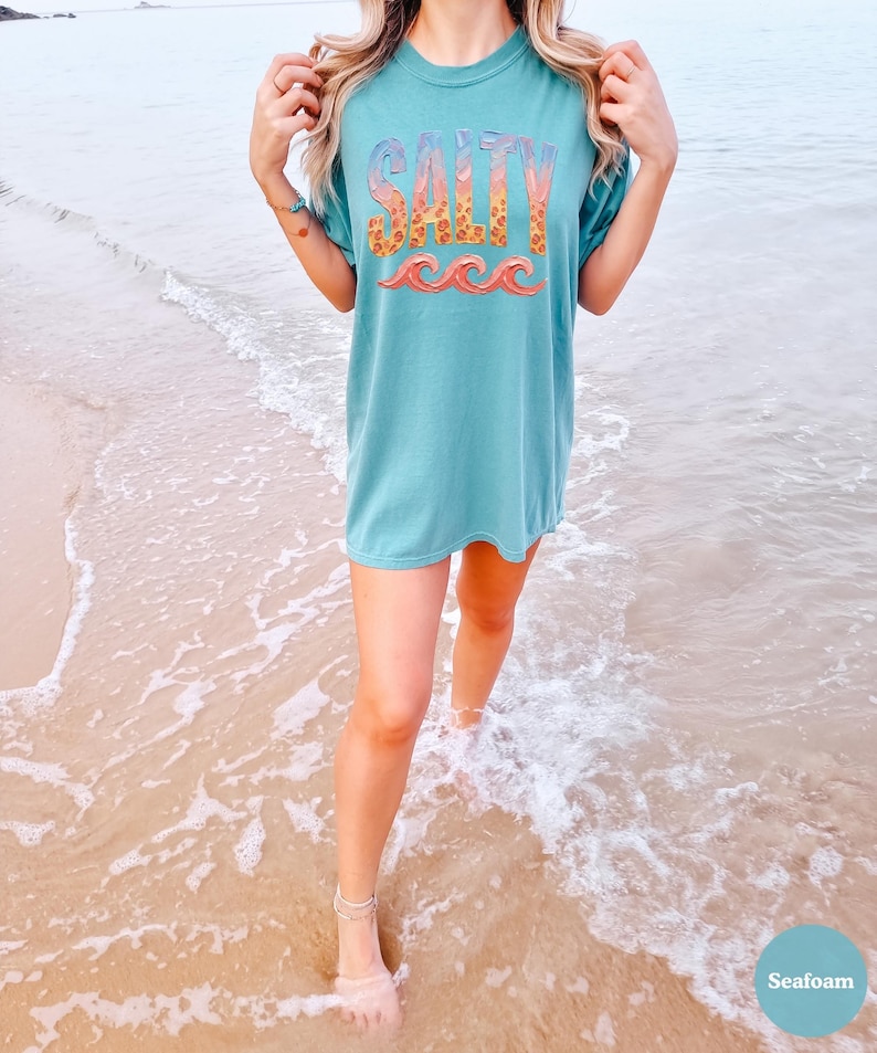 Comfort Colors® Salty Beach Shirt, Coastal Tee, Beach Vacation Shirt ...