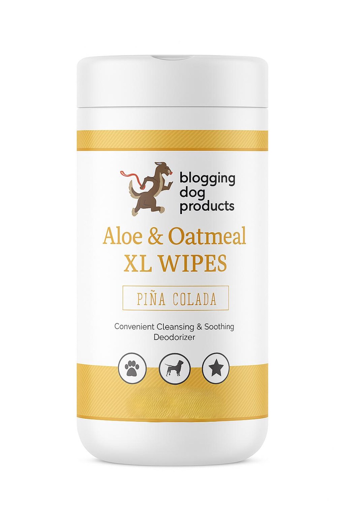 Pina Colada Dog Grooming Set: Oatmeal Shampoo, Pet Wipes & Deodorizing ...
