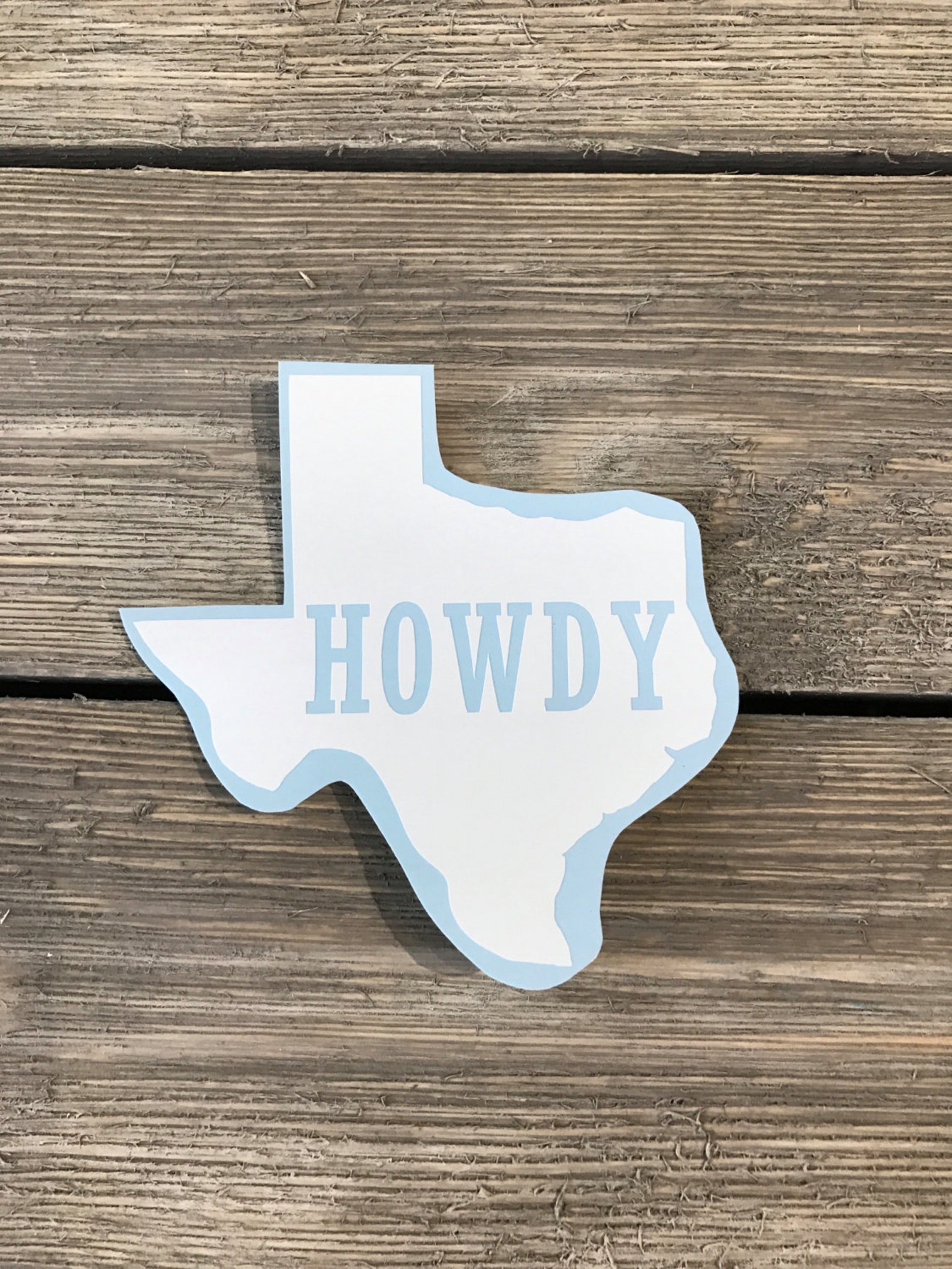 Howdy Texas Vinyl Decal - Etsy