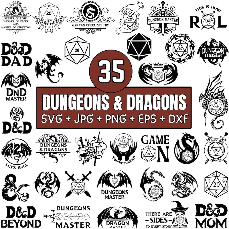 Dnd Sticker Cricut - Etsy