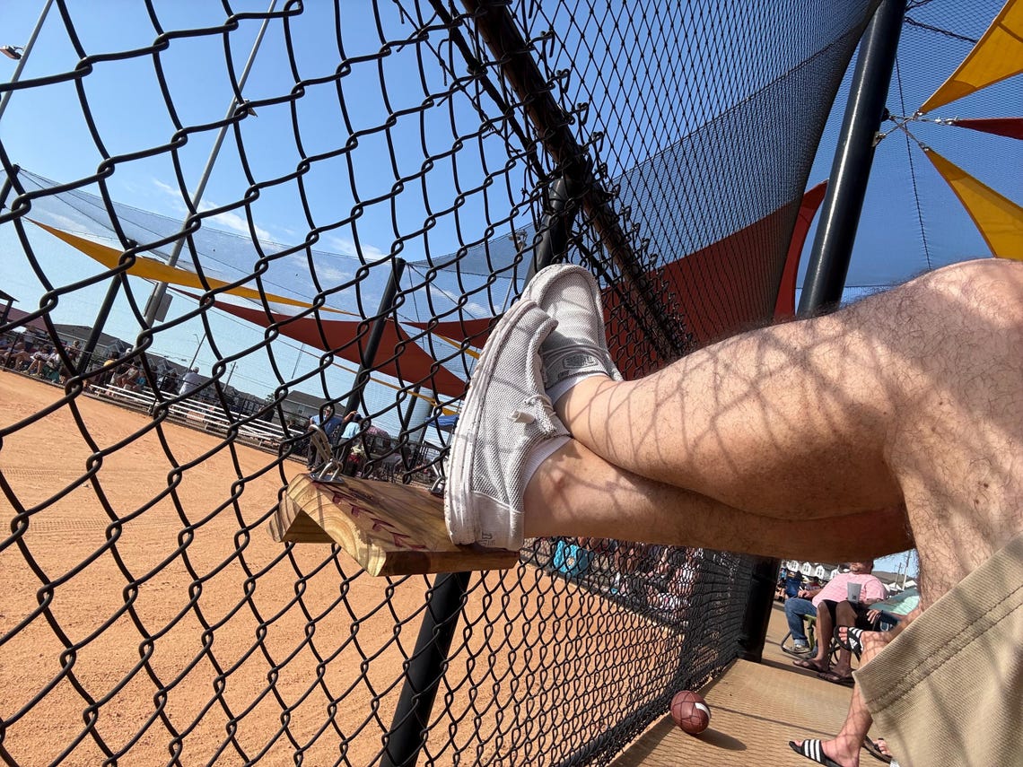 Hanging Wood Foot Rest for Baseball/softball Fences - Optional Cup ...