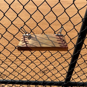 Hanging Wood Foot Rest for Baseball/softball Fences - Optional Cup ...