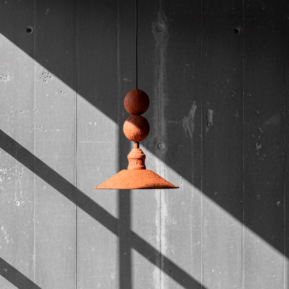 Handmade Terracotta Pendant Light | Rustic Clay Chandelier | Modern ...