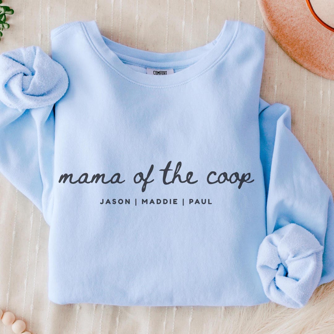 Mama of the Coop Shirt, Personalized Chicken Mom Gift, Chicken Mama ...