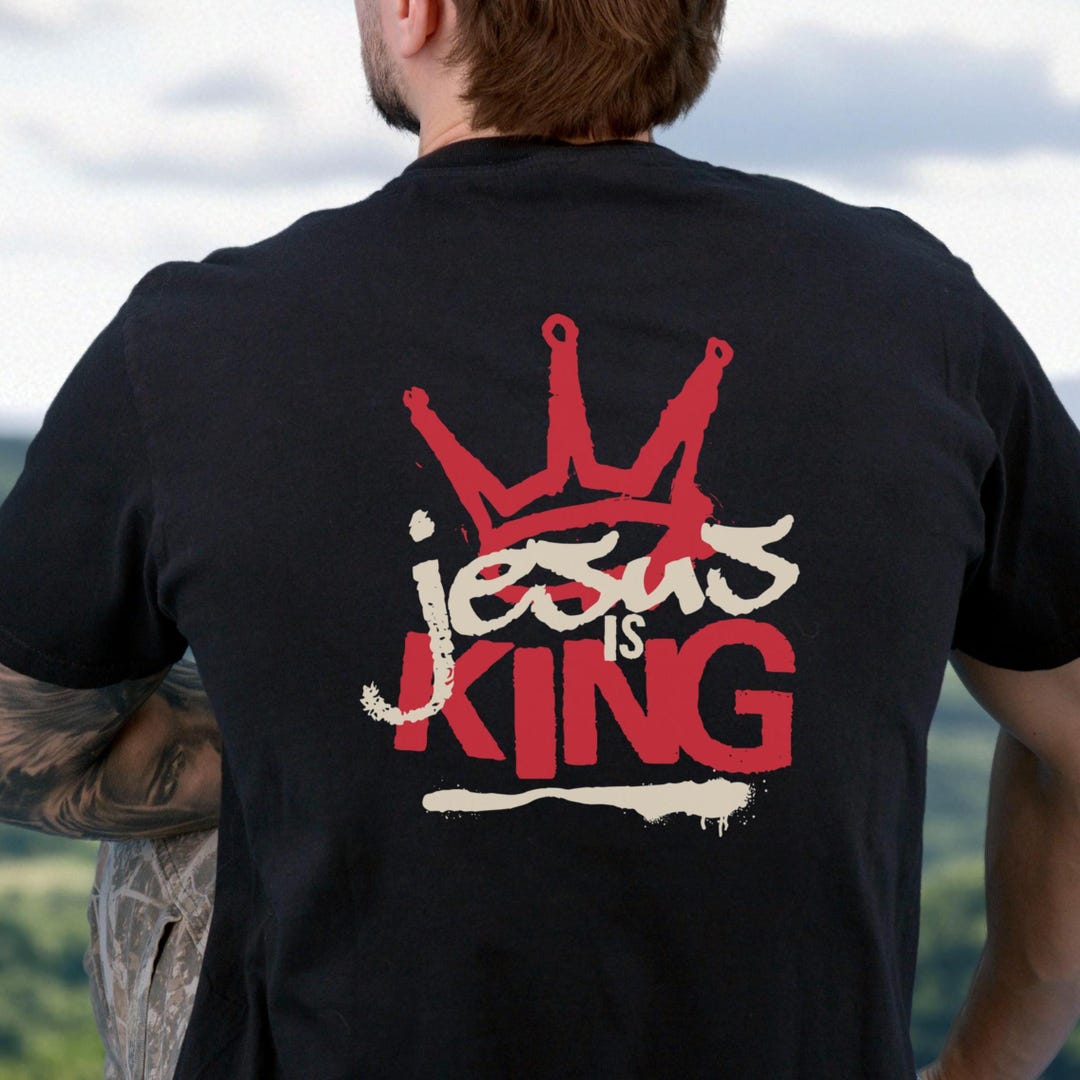 Jesus is King Christian Men Shirt Christian Mens Shirt Bible Verse ...