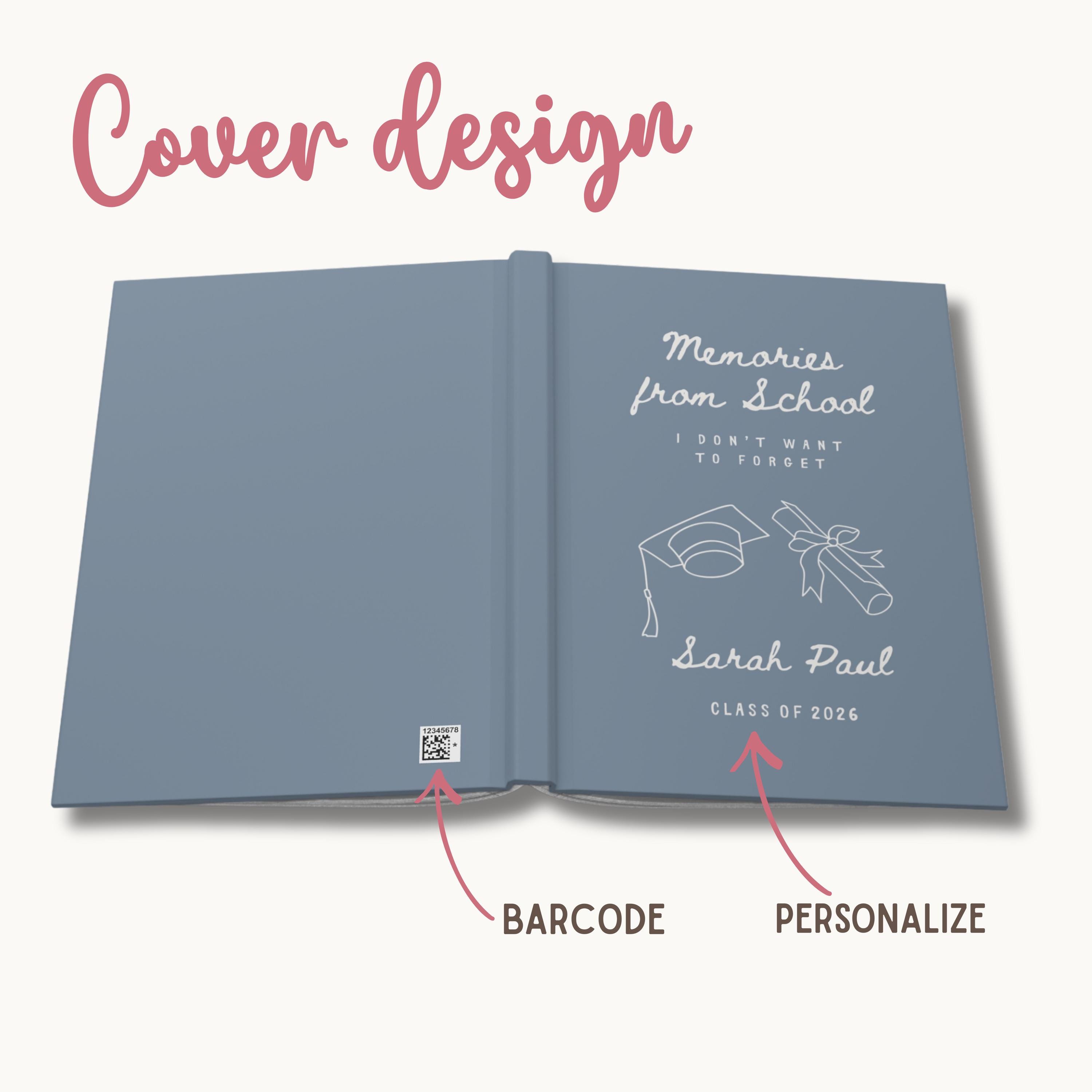 Personalized Graduation Memory Book, Senior Keepsake Journal, Class of ...