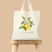 La Vita E Bella Lemon Tote Bag, Italian Cotton Canvas - Etsy