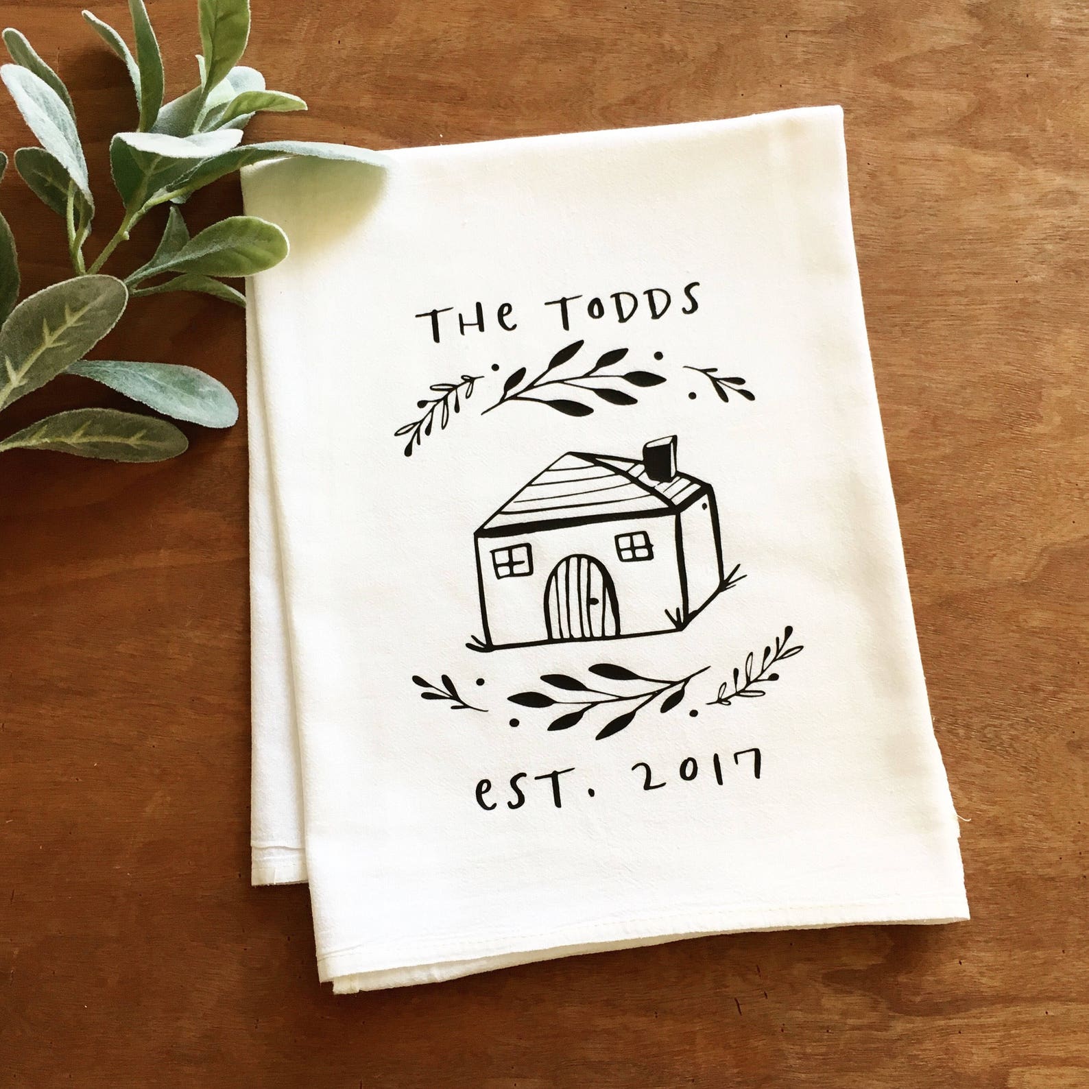 Wedding Tea Towel First Home Housewarming Gift New Home Towel | Etsy