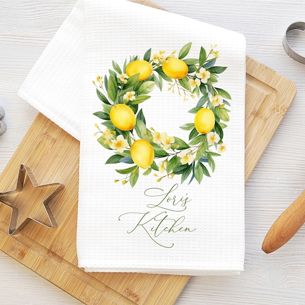 Kitchen Towel Lemon - Etsy