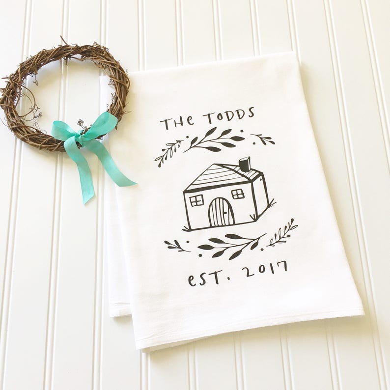 Housewarming Gift First Home Kitchen Towel New Home Tea | Etsy