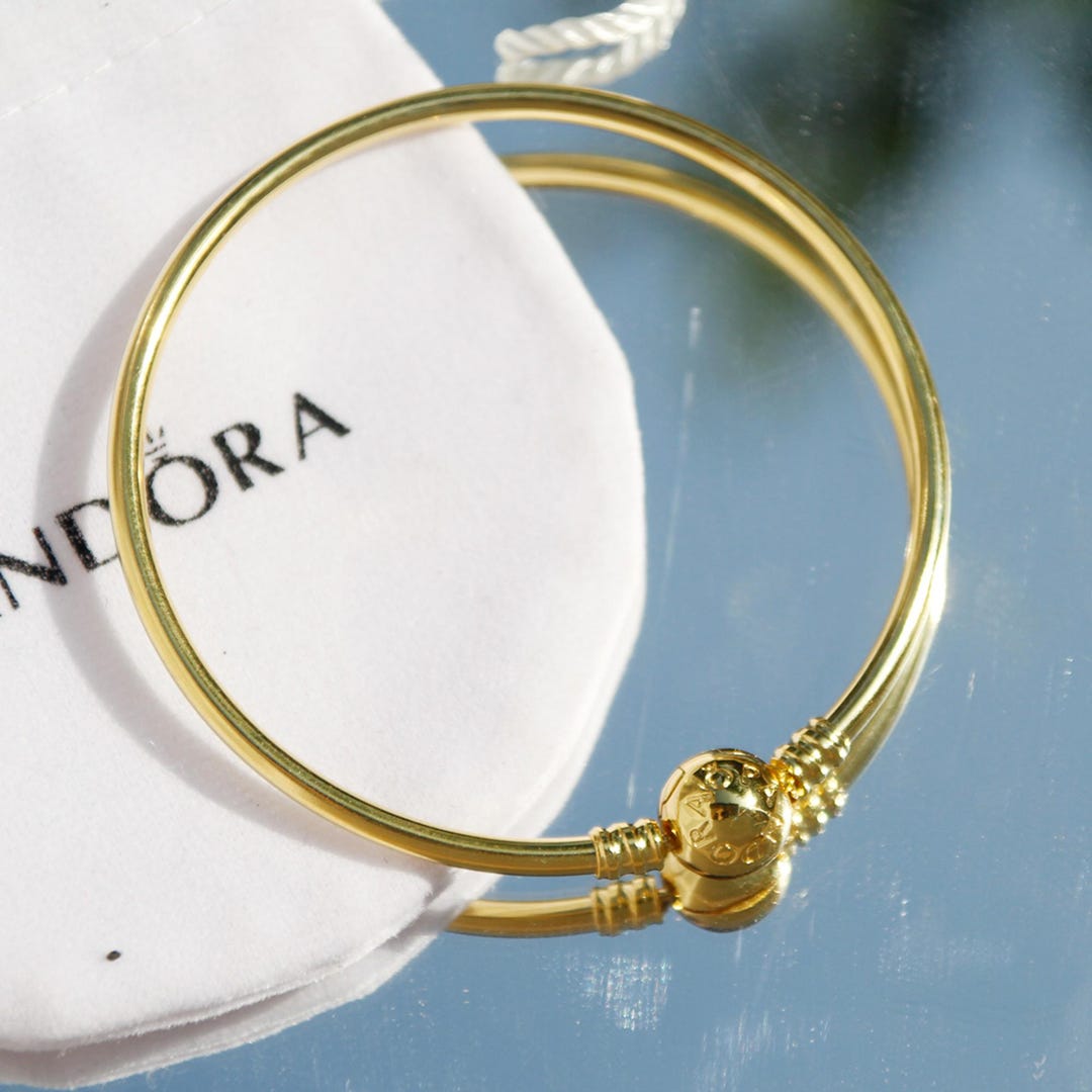 Pandora Moments Bangle,s925 Sterling Silver Bracelet,simple Bracelet ...