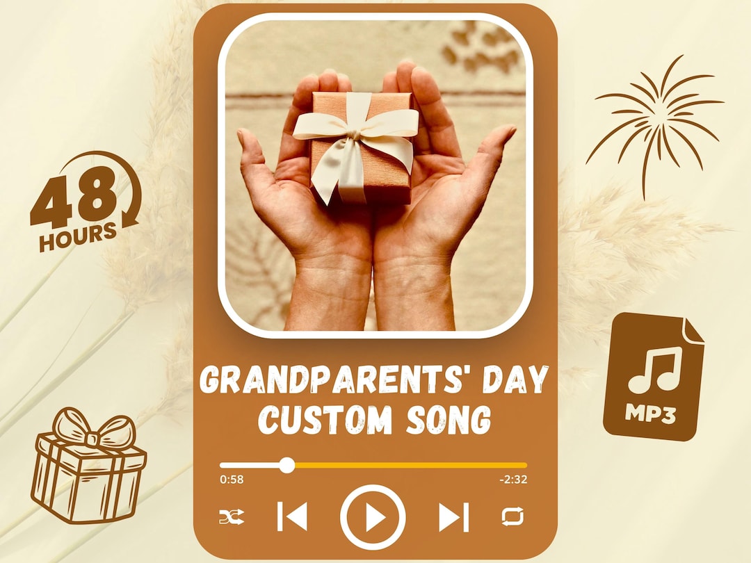 Custom Grandparents Day Gift Song • Custom Song Gift for Grandma or ...
