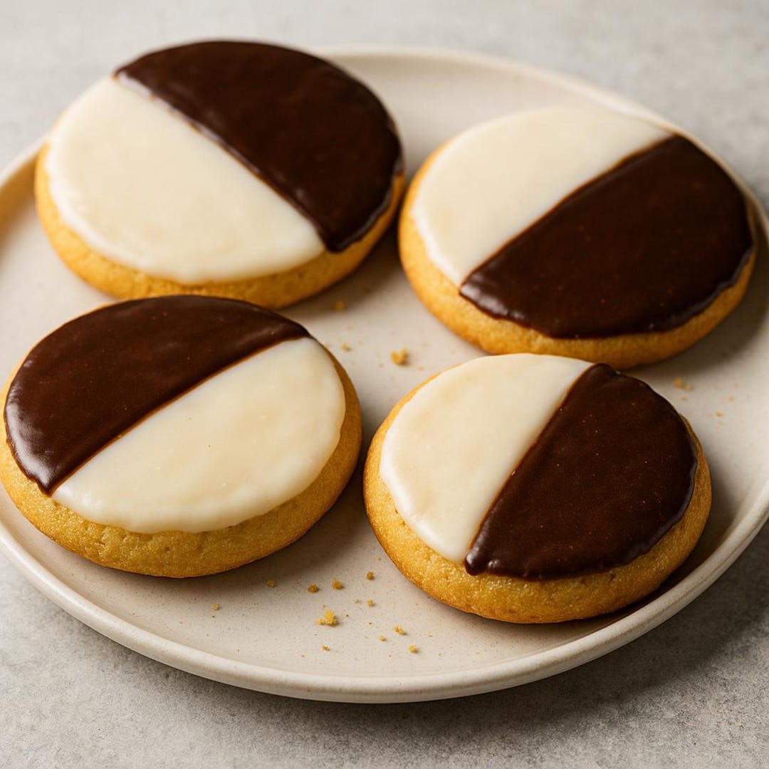 Black & White Cookies -- Classic New York Cookie Harmony - Etsy