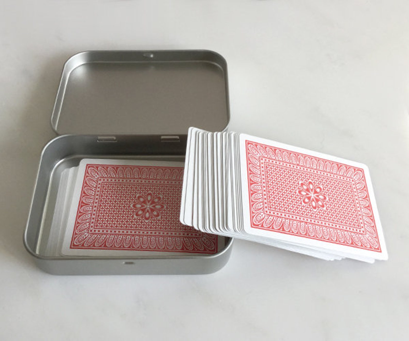 Playing Card Box Poker Card Box Rectangular Metal Tins - Etsy UK