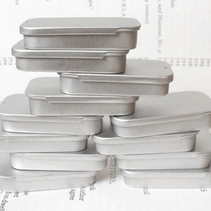 Mini Silver Sliding Lid Tins: 20ml DIY Container - Etsy