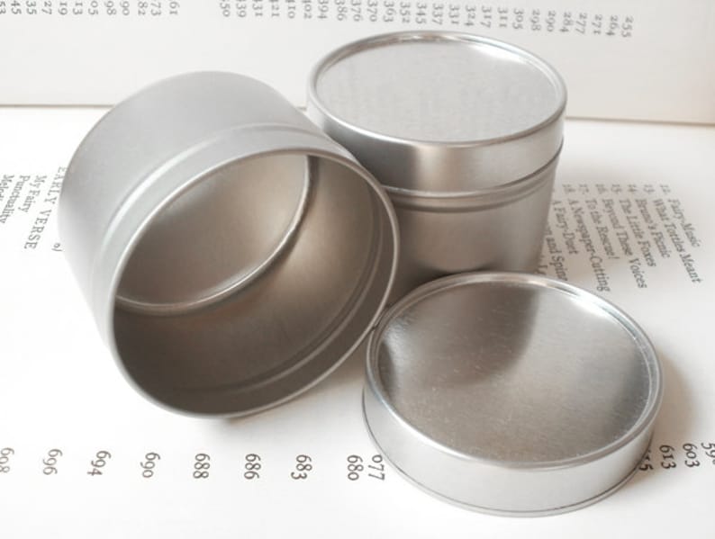 Round Seamless Tin With Solid Lids, 100ml Storage Box, Small Organizer ...