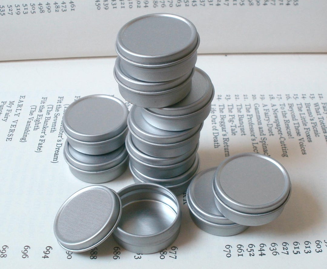 Small Metal Tin, 10ml Round Box, Small Container, DIY Tin Box - Etsy