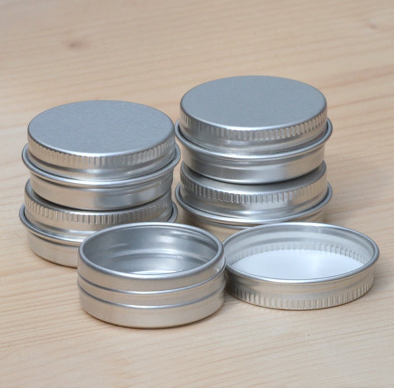 Small Metal Tins Blank Round Silver Colour 15ml Screw Lidded - Etsy