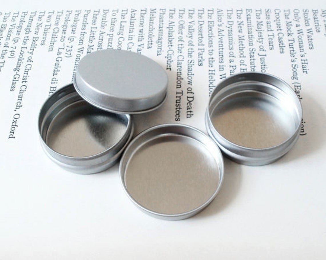 Small Metal Tin 15ml Tin Box Small Container Small Storage - Etsy