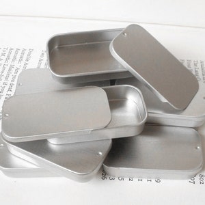 Mini Silver Sliding Lid Tins: 20ml DIY Container - Etsy