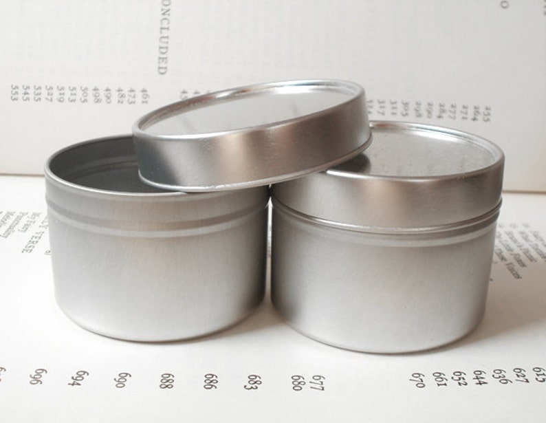 Round Seamless Tin With Solid Lids, 100ml Storage Box, Small Organizer ...