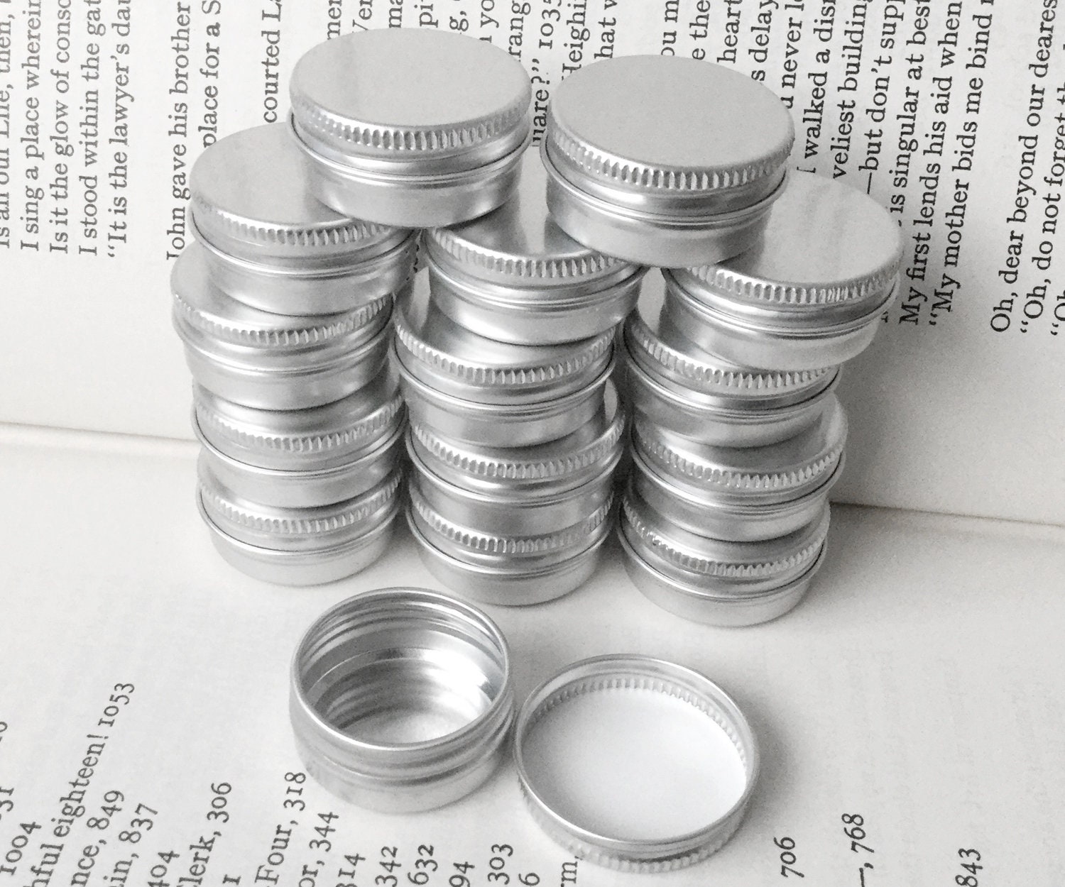 Small Metal Tins Blank Round Silver Colour 10ml Screw - Etsy