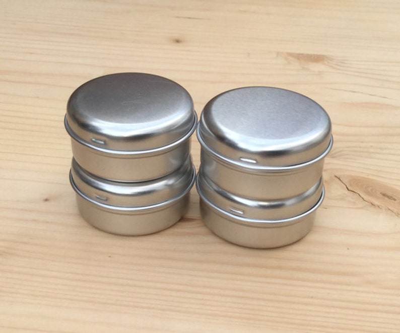Round Metal Tins 15ml Tin Box Small Container DIY - Etsy