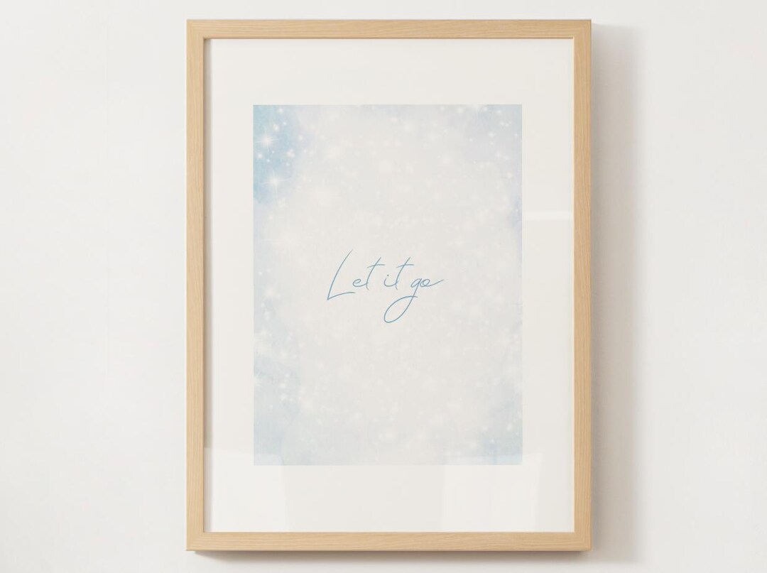 Frozen “let It Go” Digital Print (vertical) - Etsy