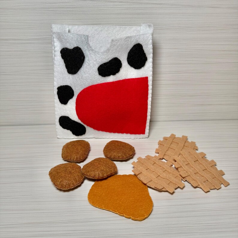 Felt Chicken Nuggets, Felt Play Food, Felt Chick Fil a Inspired Nuggets ...