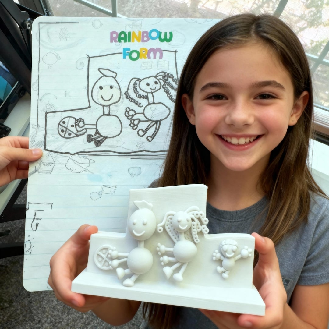 Custom 3D Figurine From Child's Drawing: Unique Keepsake Sculpture - Etsy