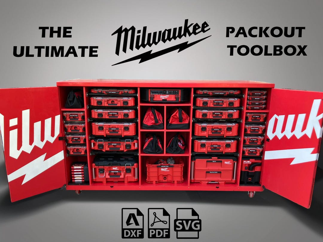 CUSTOM MILWAUKEE PACKOUT Toolbox - the Ultimate Packout Caddy Build ...