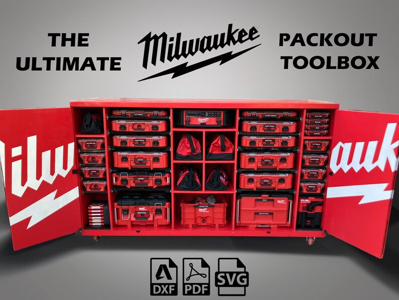 DIY MILWAUKEE TOOLBOX - Build Plans - Etsy