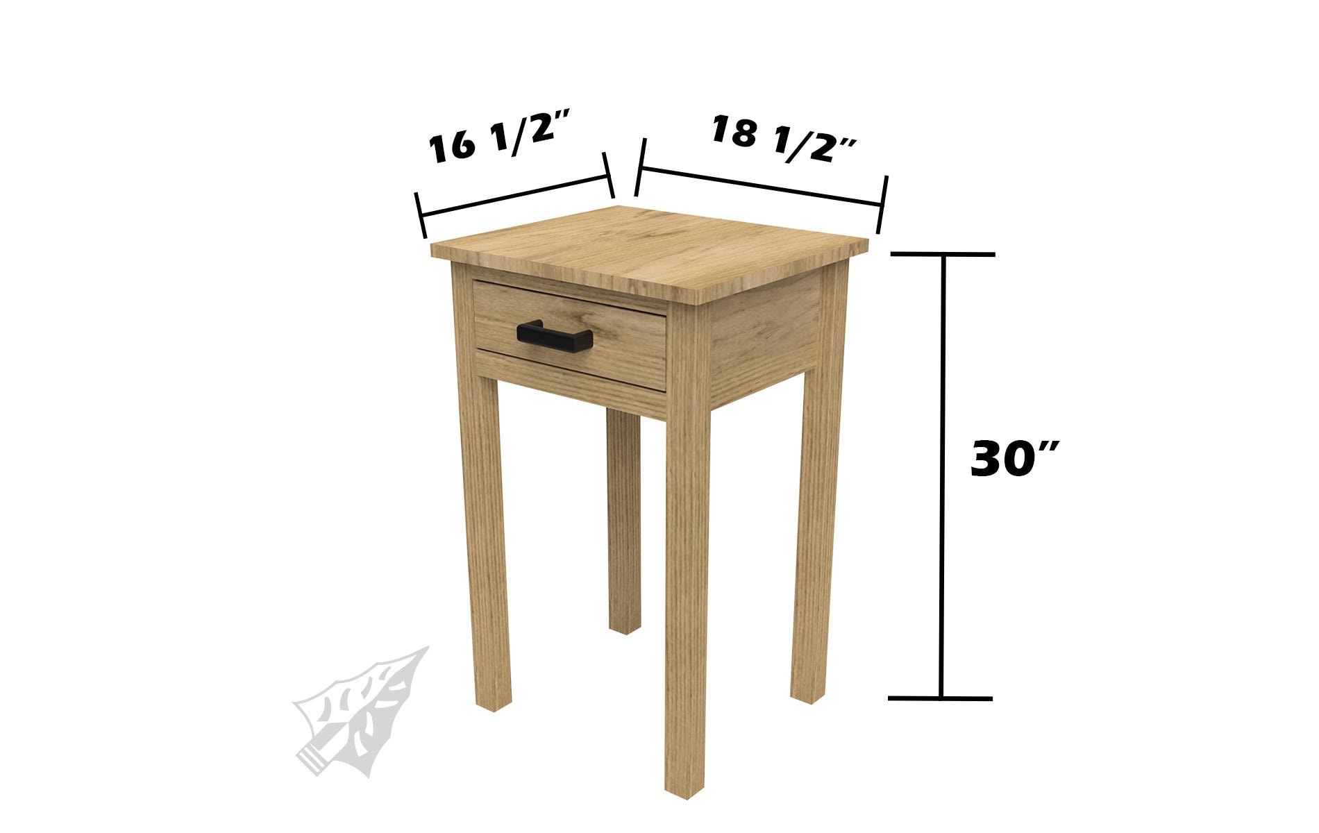 Easy DIY Wood Nightstand Plans, Simple Build (PDF Guide) - Etsy