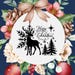 Merry Christmas Deer SVG | Reindeer and Snowflake Christmas Design for ...