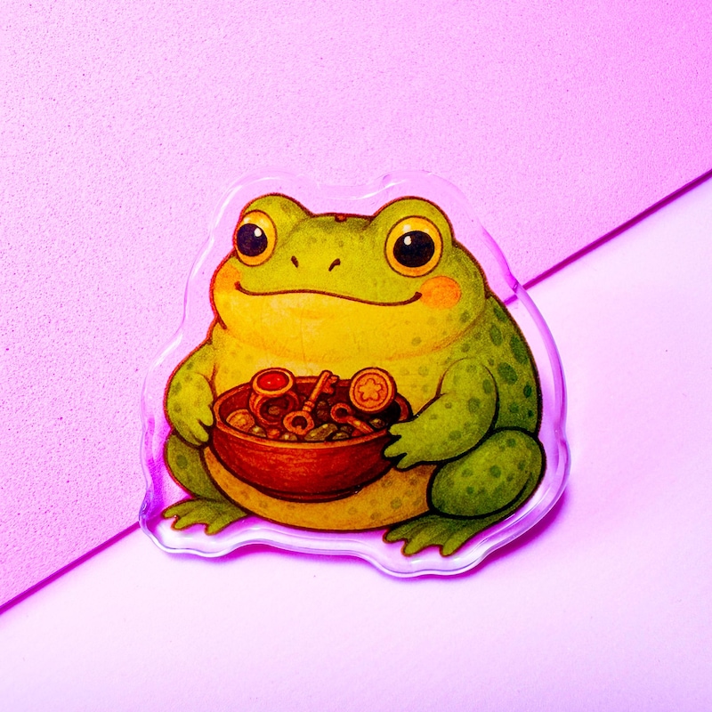 Frog Acrylic Keychains - Etsy UK