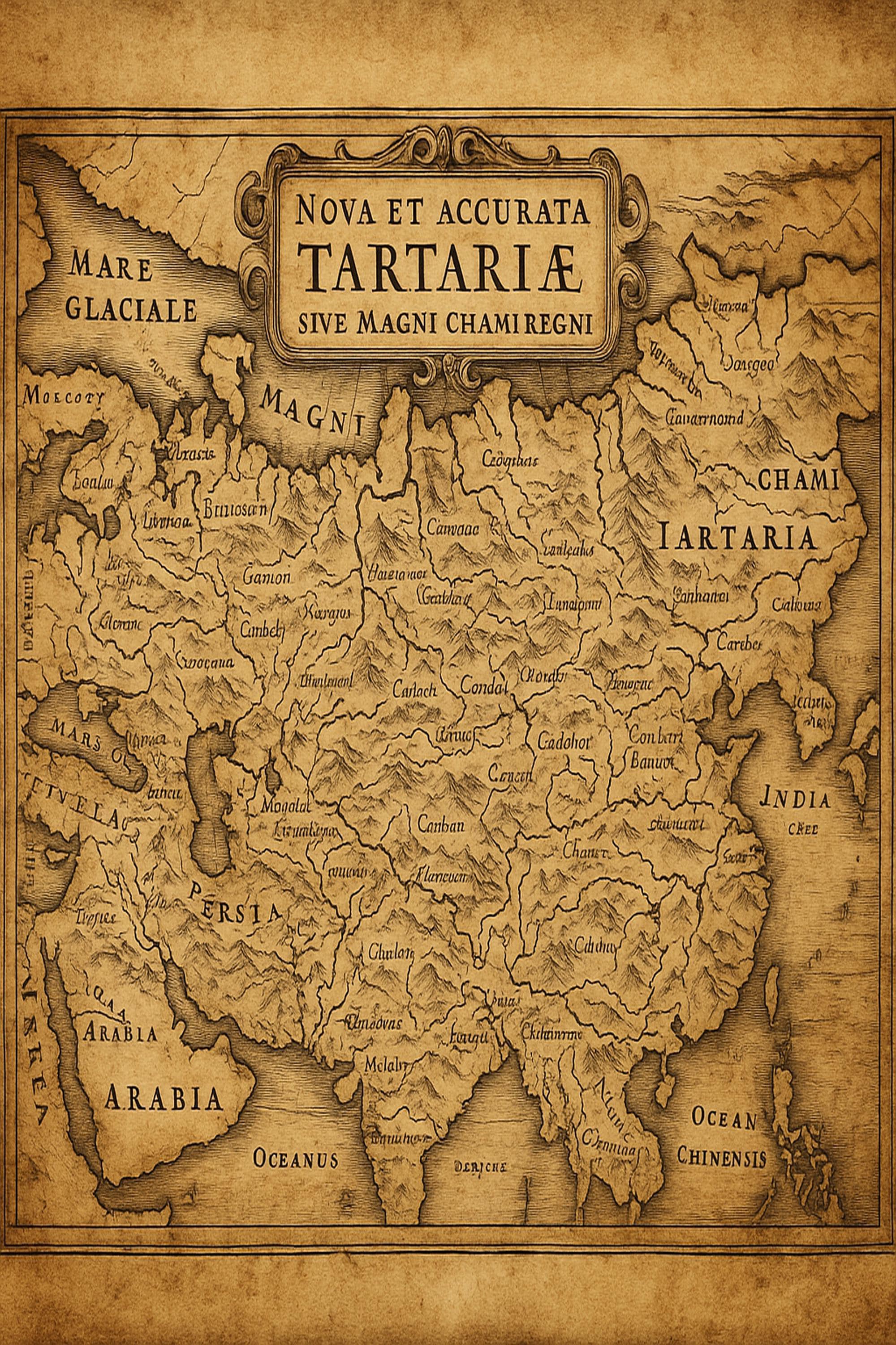 Ancient Map of Tartaria | Printable Antique Wall Art | Vintage ...