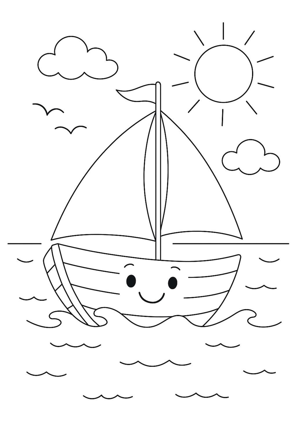 20 Summer Coloring Pages for Kids | Printable Beach & Ocean Coloring ...