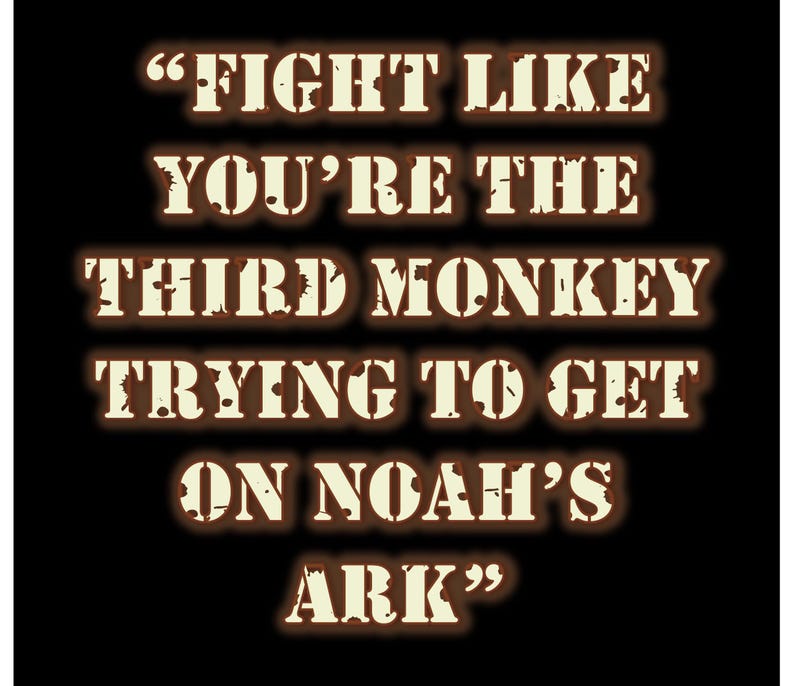Fight Like You're the 3rd Monkey - Etsy