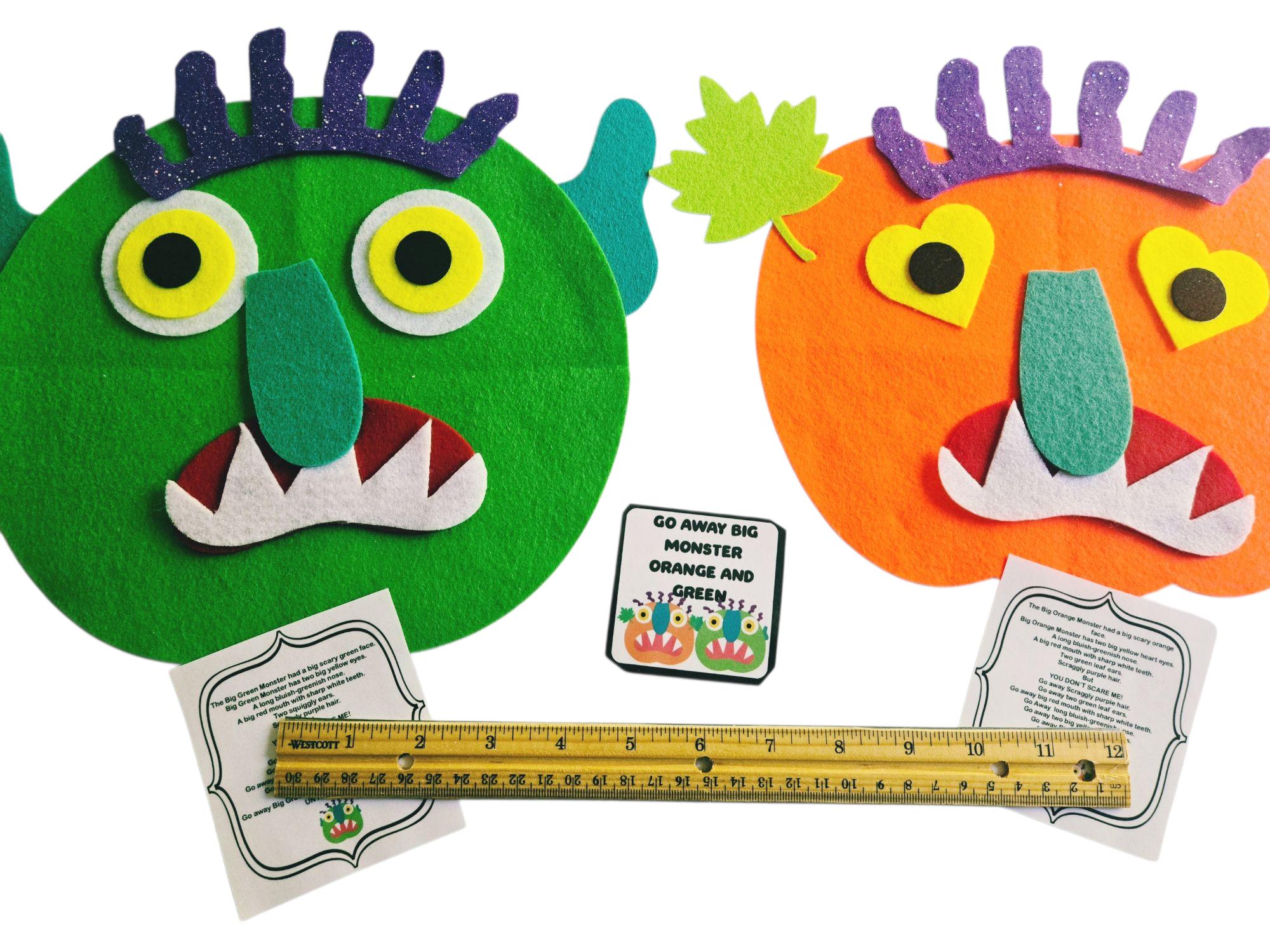 Go Away Big Monster Felt Story Set Interactive Storytelling for ...