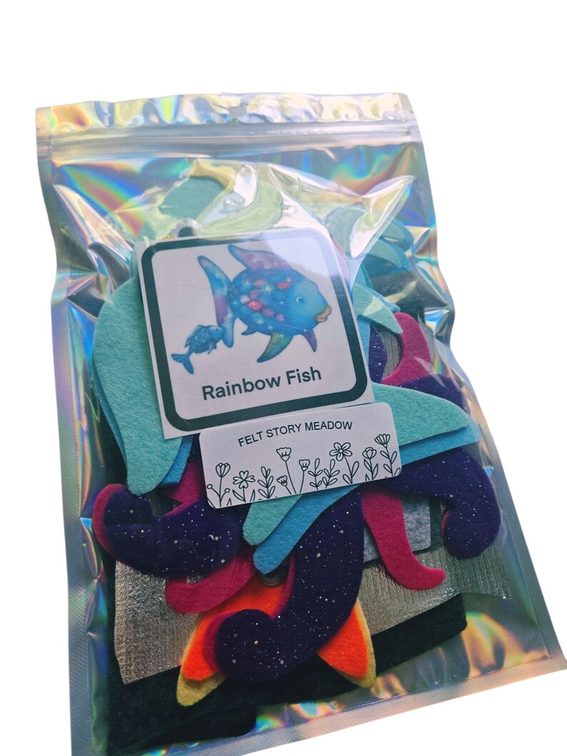 Rainbow Fish Felt Story Set Ocean Theme Felt Board Pieces for ...
