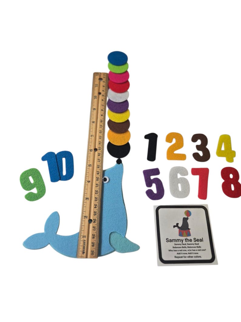 Sammy the Seal Felt Board Set Counting and Color Recognition Activity ...
