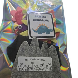 5 Little Dinosaurs Felt Story Set Preschool & Circle Time Learning ...